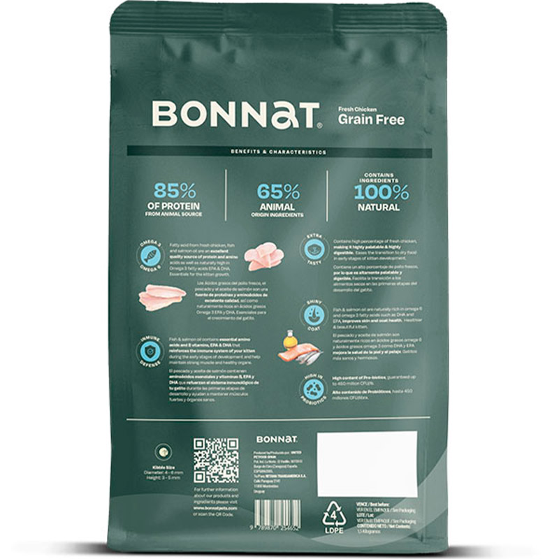 Bonnat - Grain Free Feline Kitten | Laika Mascotas