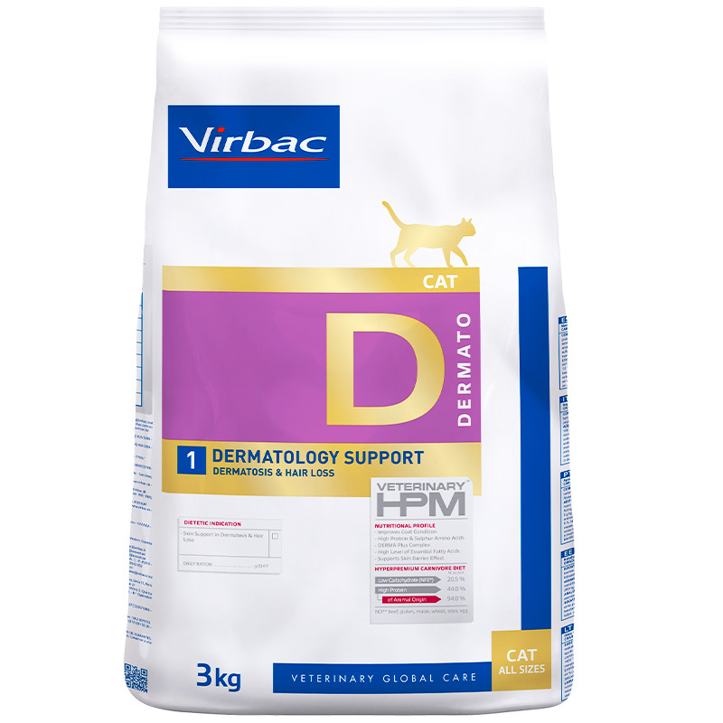 Virbac HPM - Cat Dermatology Support | Laika Mascotas