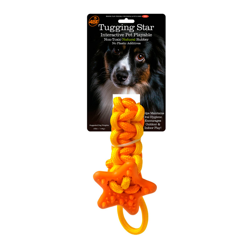 4BF - Tugging Star Naranja | Laika Mascotas