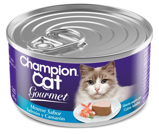 Champion Cat - Gourmet Mousse de Salmón y Camarón | Laika Mascotas