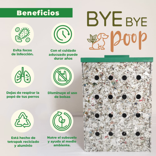 Bye Bye Poop - Contenedor para Heces Fecales con Microorganismos ...