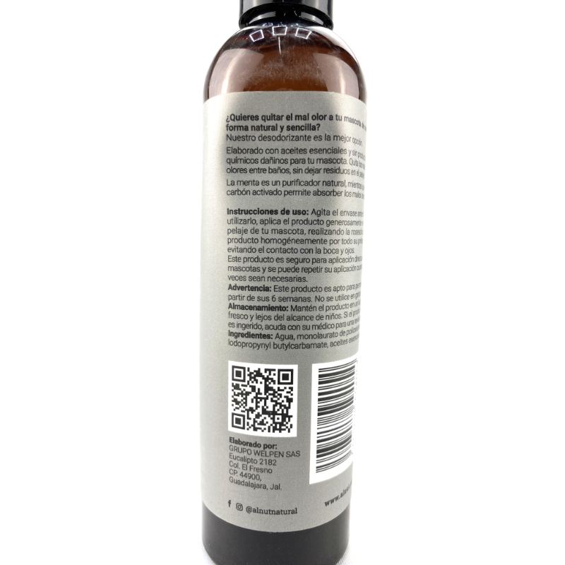 ALNUT - Desodorizantes Natural Carbón Activado & menta | Laika Mascotas
