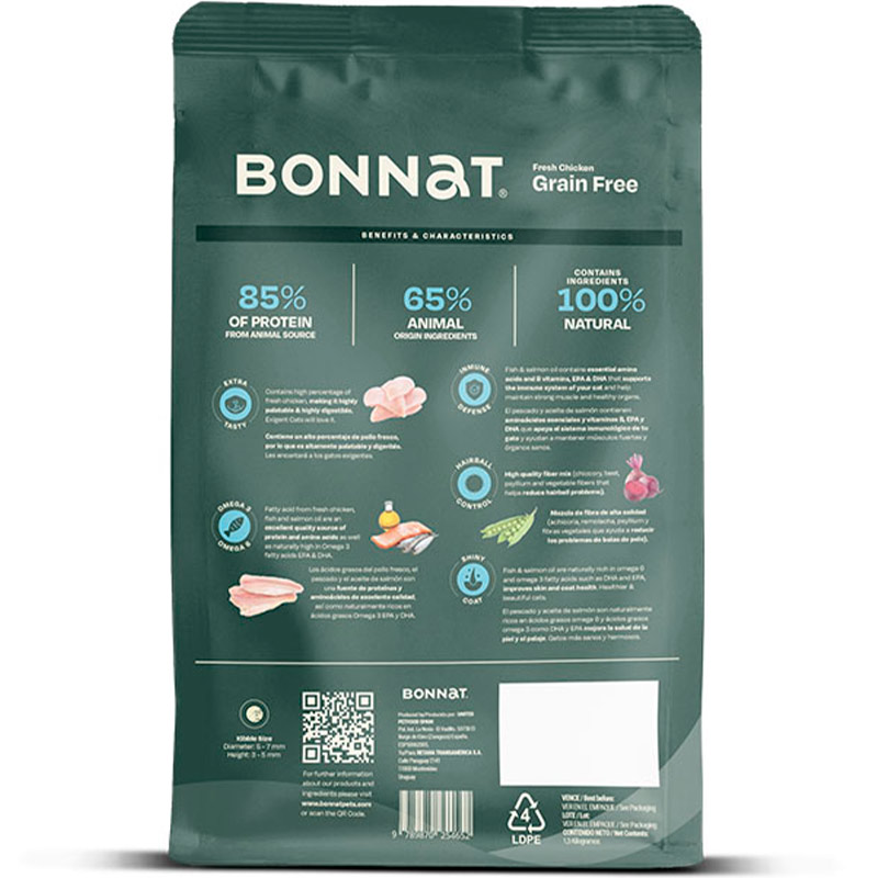 Bonnat - Grain Free Feline Adult | Laika Mascotas