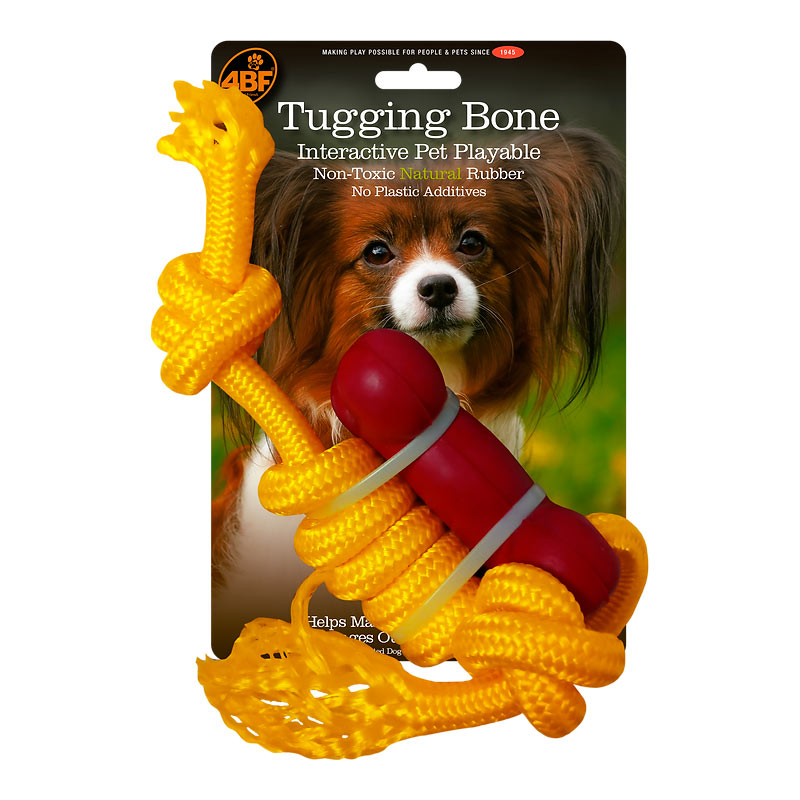 4BF - Tugging Bone Rojo | Laika Mascotas