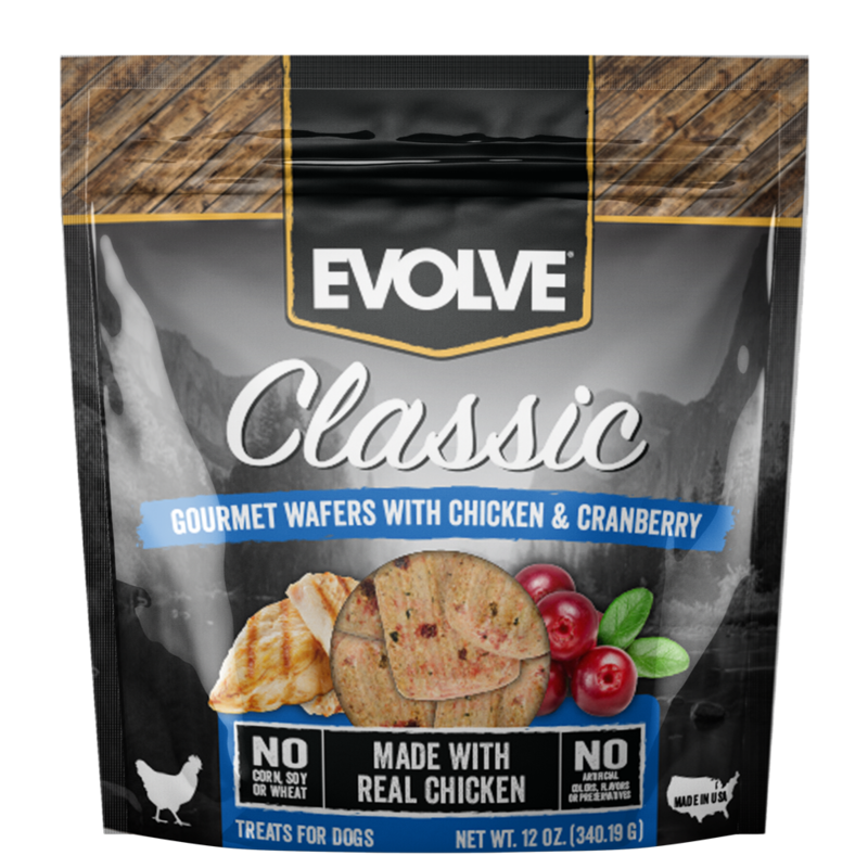 Evolve Dog Snack Classic Wafers Al Horno Chicken- Pollo | Laika Mascotas